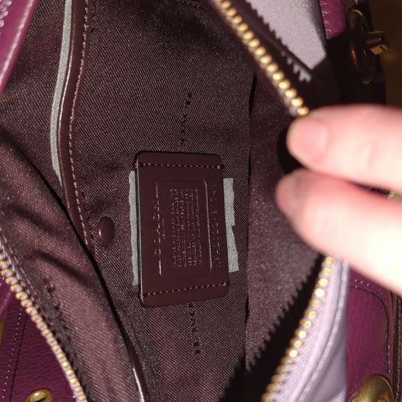 Coach | Bags | Coach Shoulder Bag In Lilac Metallic Colorblock | Poshmark